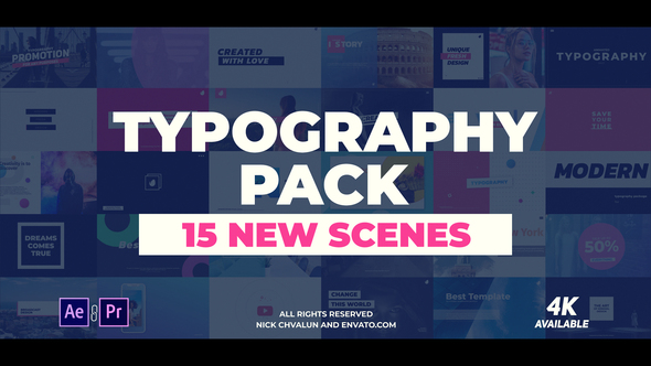 Typography Pack After Effects Project Files Videohive